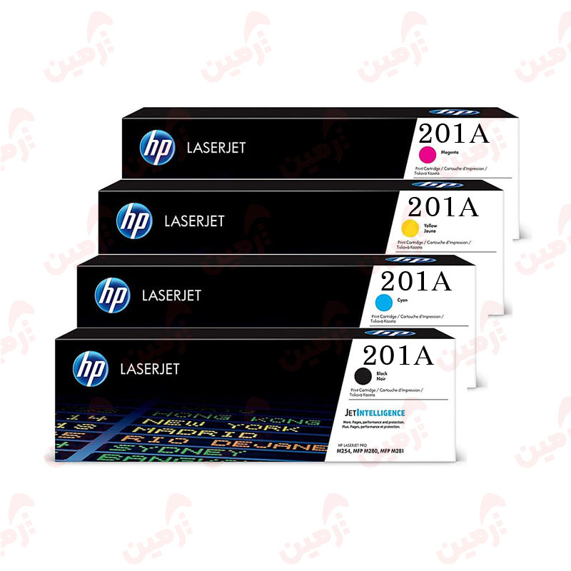 کارتریج تونر ست رنگی HP 201A - آرمین پرینت ، بررسی و قیمت کارتریج و پرینتر