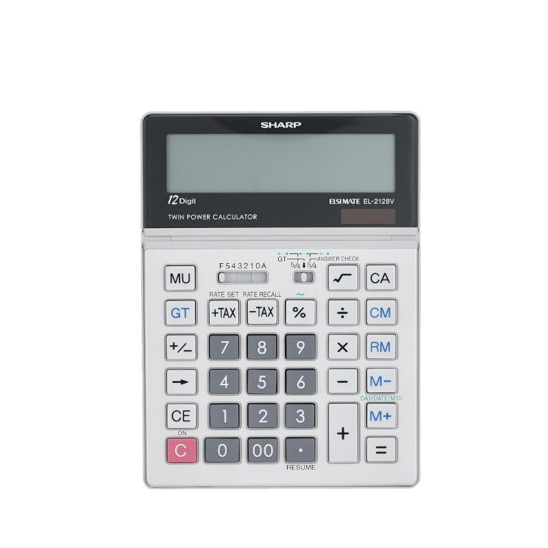 ماشین حساب شارپ 12 رقم مدل SHARP EL-2128V